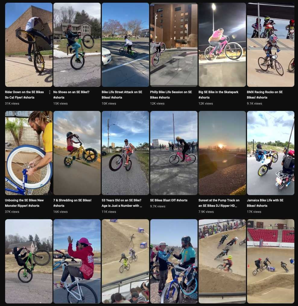 Over 400 SE Bikes Shorts Videos! – SE BIKES Powered By BikeCo